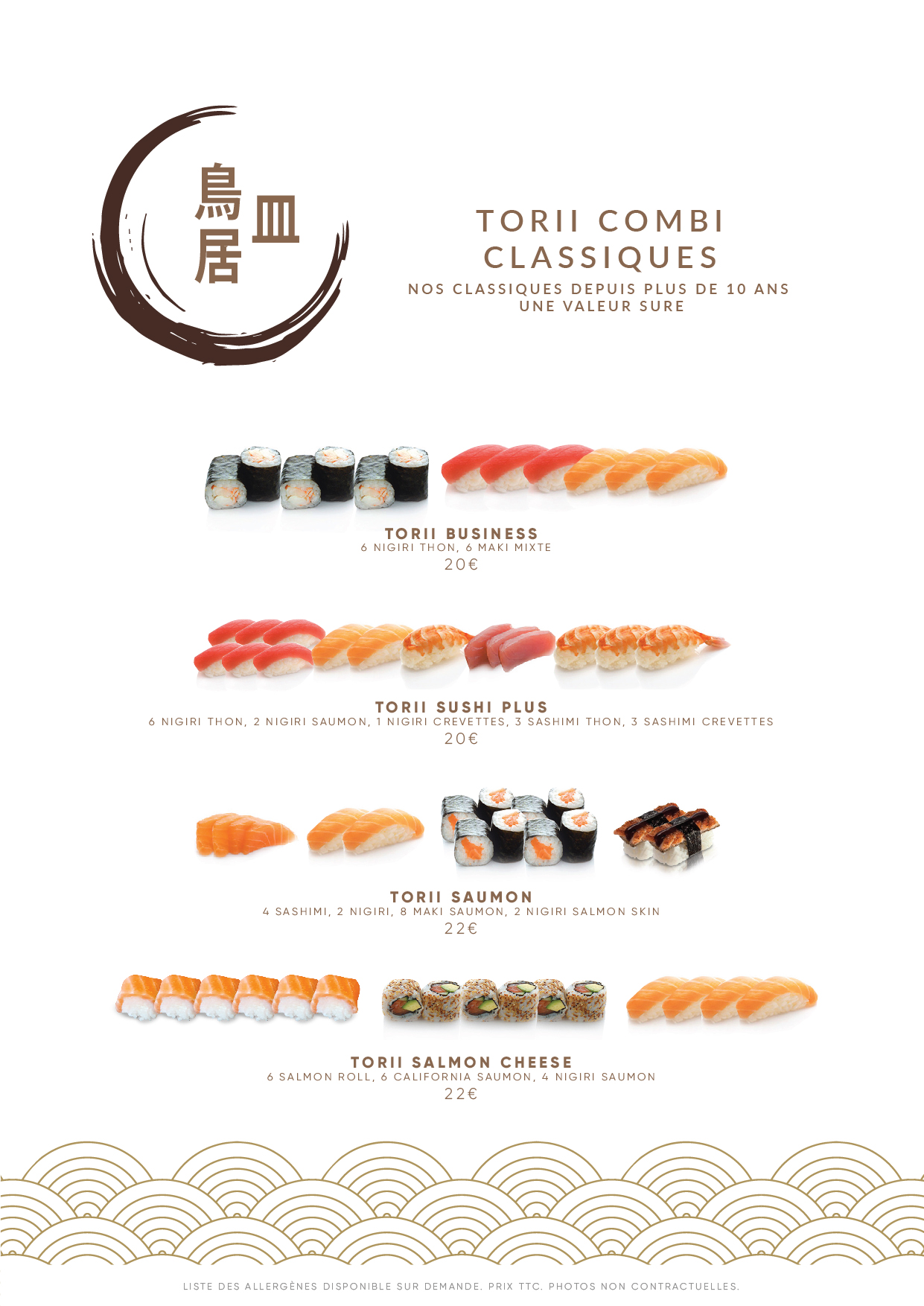 Menu - TORII SUSHI