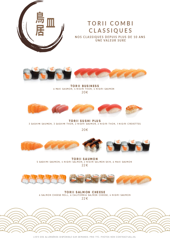 Menu – TORII SUSHI