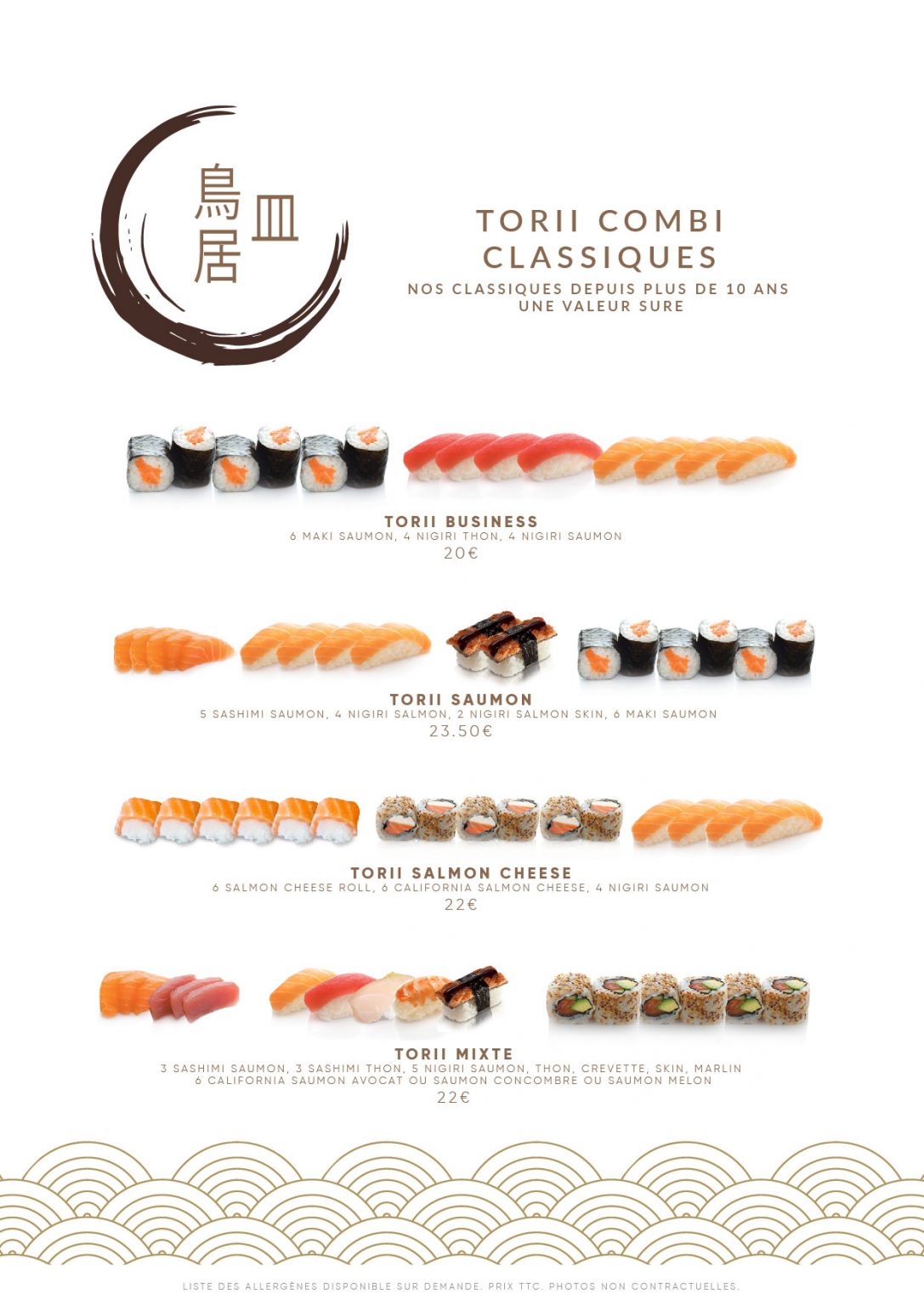 Menu – TORII SUSHI