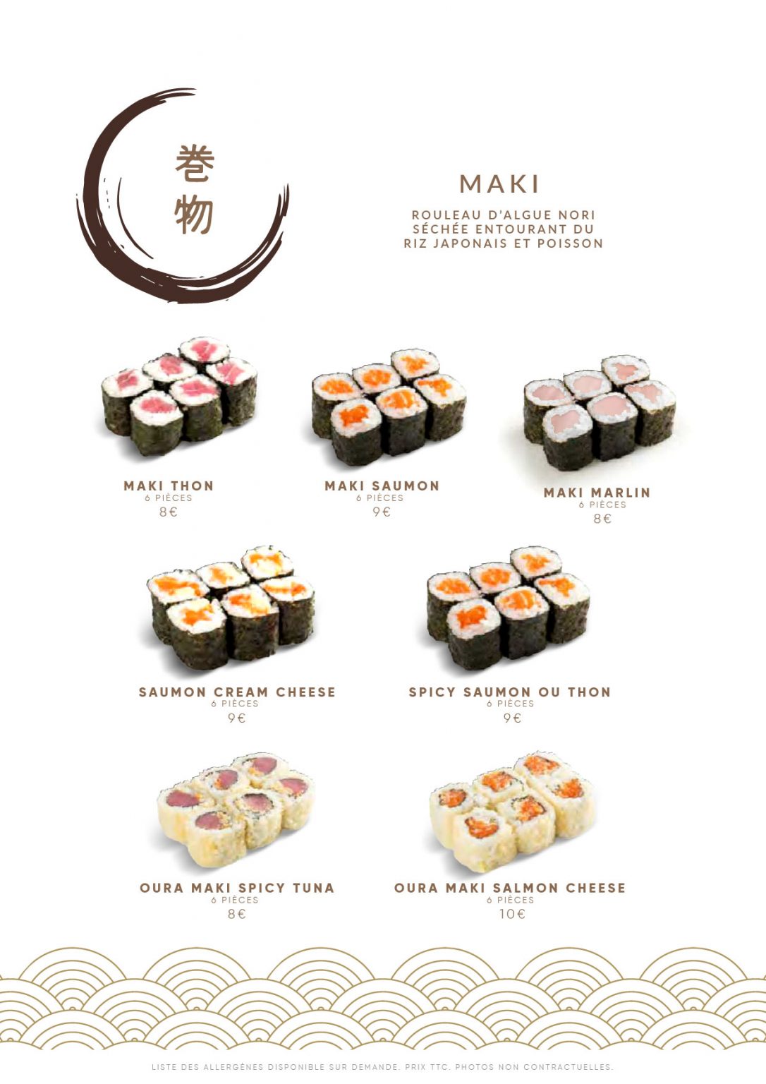 Menu – TORII SUSHI